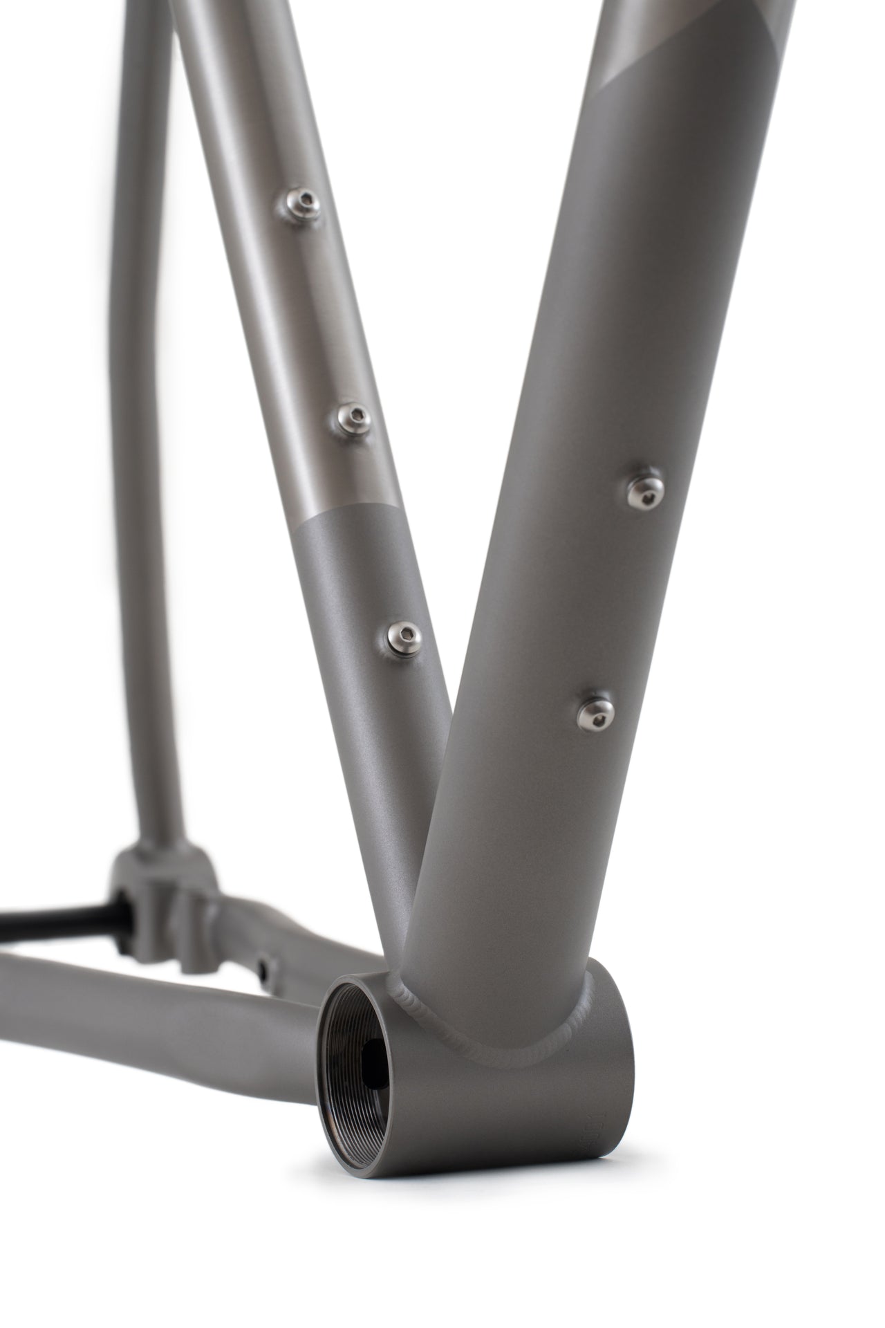 WOHO Double Ace Titanium Gravel/Road Bike Frameset - 2023 Raw Ti versi ...
