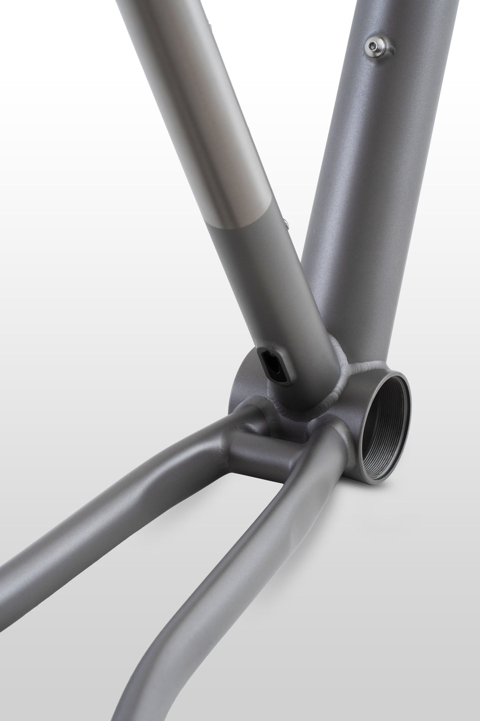 WOHO Double Ace Titanium Gravel/Road Bike Frameset - 2023 Raw Ti versi ...
